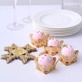 BalsaCircle 50 Metallic Gold 4" Mini Butterfly Square Cupcake Dessert ...