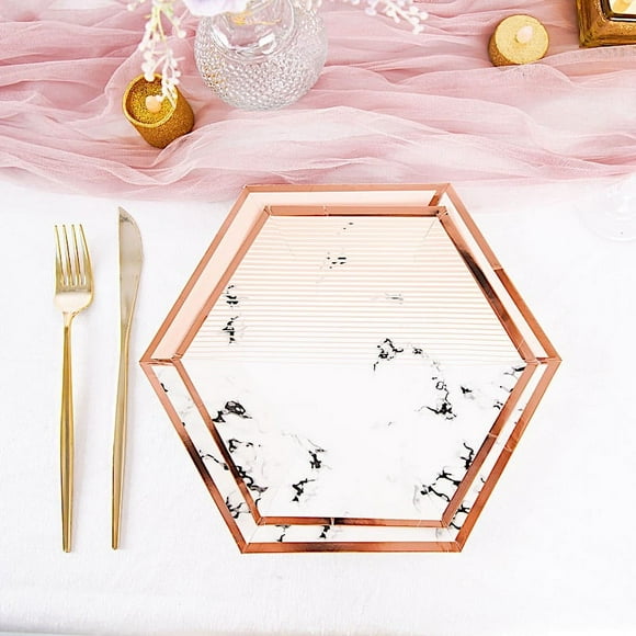 Hexagon Paper Plates