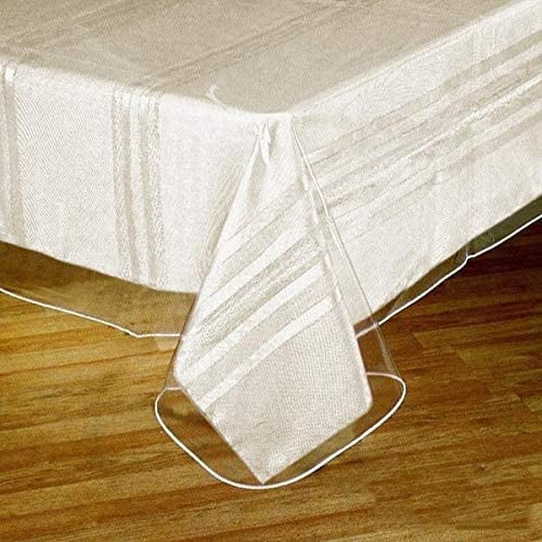 BalsaCircle 54-Inch Clear Square Plastic Vinyl Tablecloth Protector ...