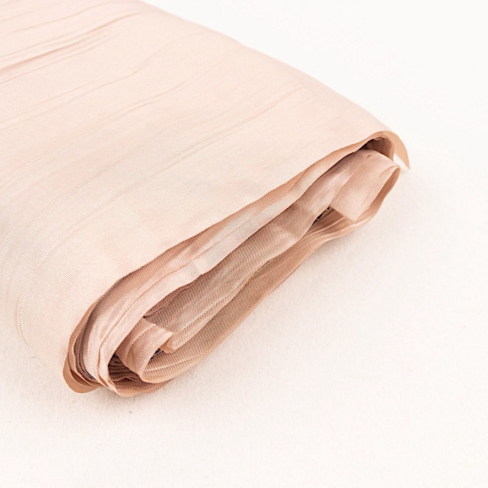 Balsa Circle 54 in x 10 yards Beige Crinkled Accordion Taffeta Fabric ...