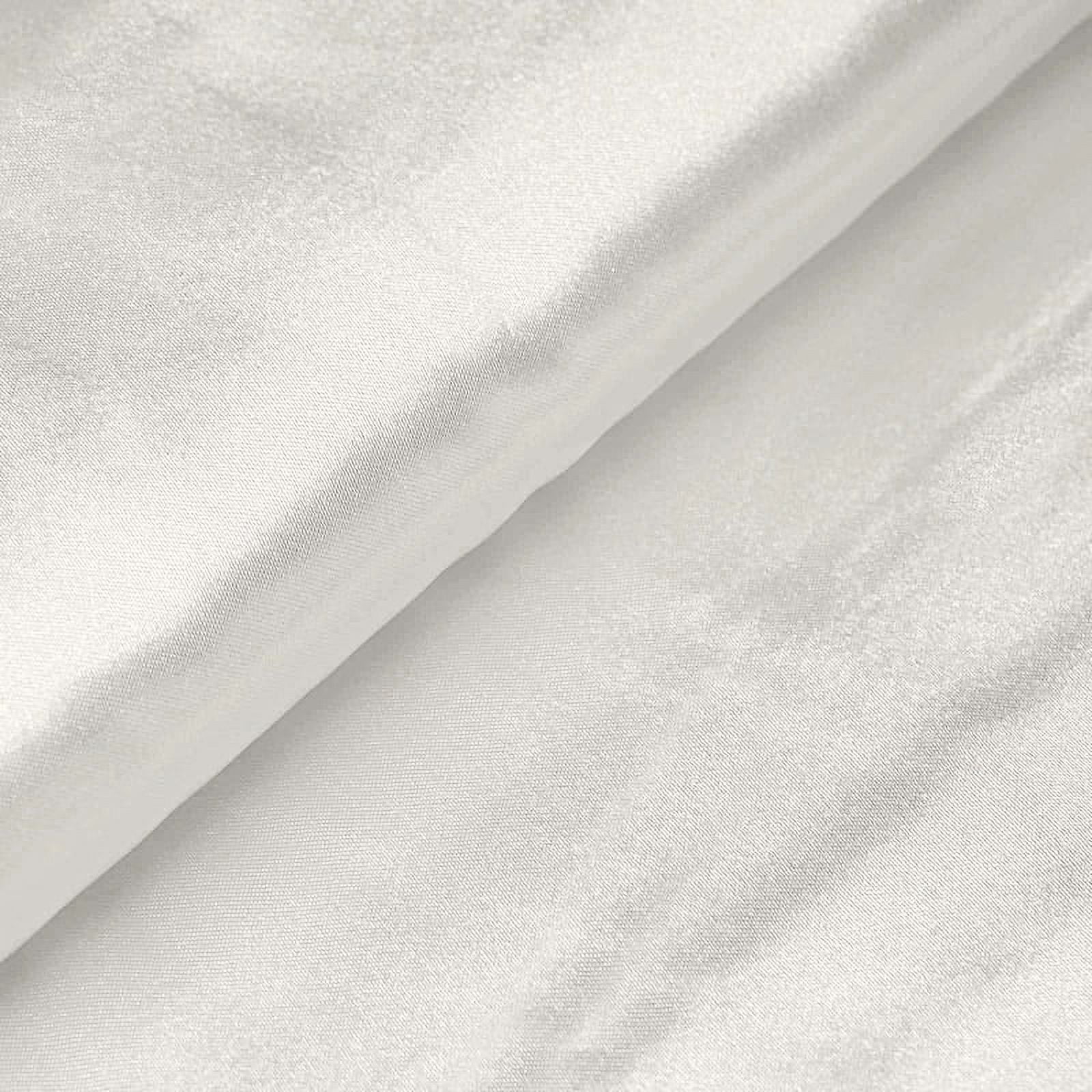 BalsaCircle 54" x 10 yards Satin Fabric Bolt Put-up Ivory - Walmart.com