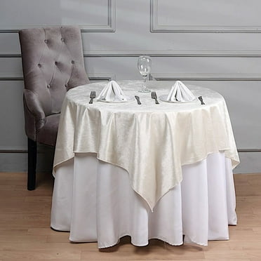 BalsaCircle 15x117" Ivory Premium Lace Table Runner Scalloped Edges ...