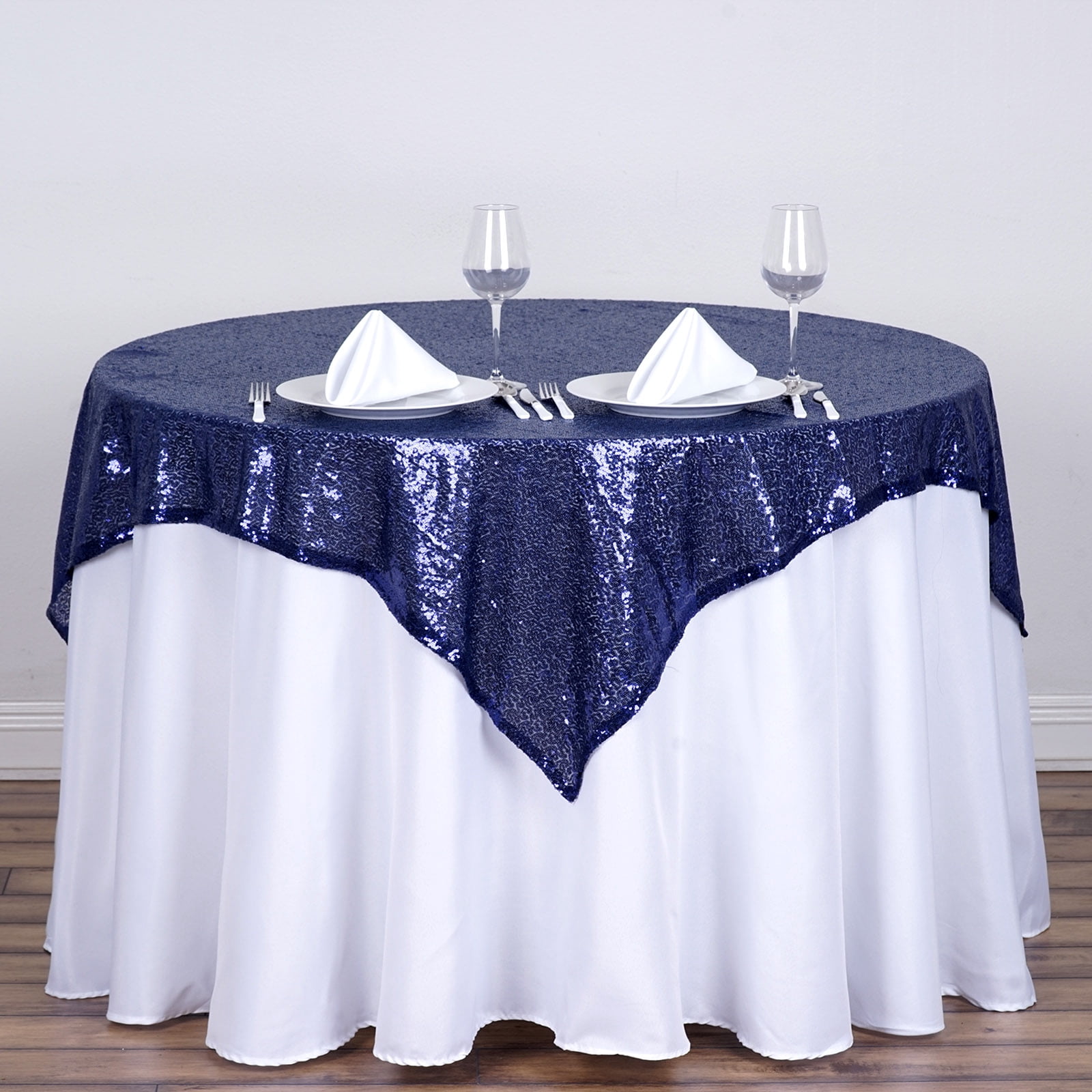 BalsaCircle 54" x 54" Square Sequined Tablecloth Wedding Party Catering ...