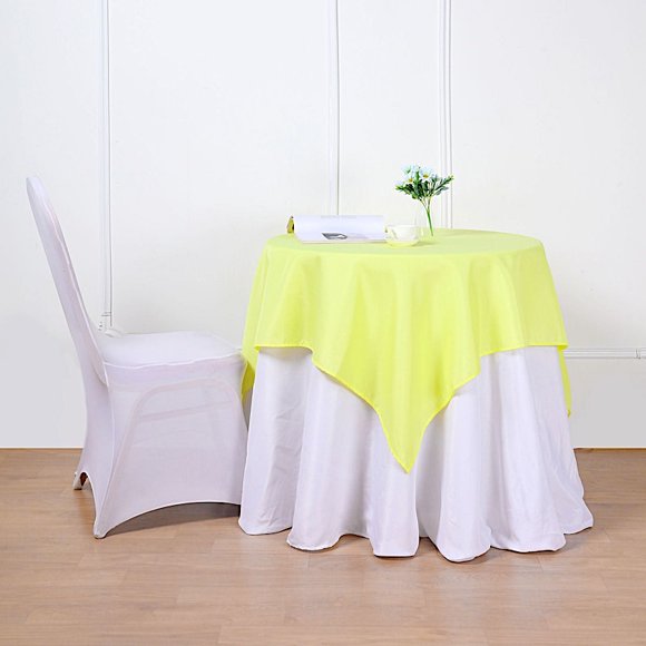 Yellow Plastic Table Cover