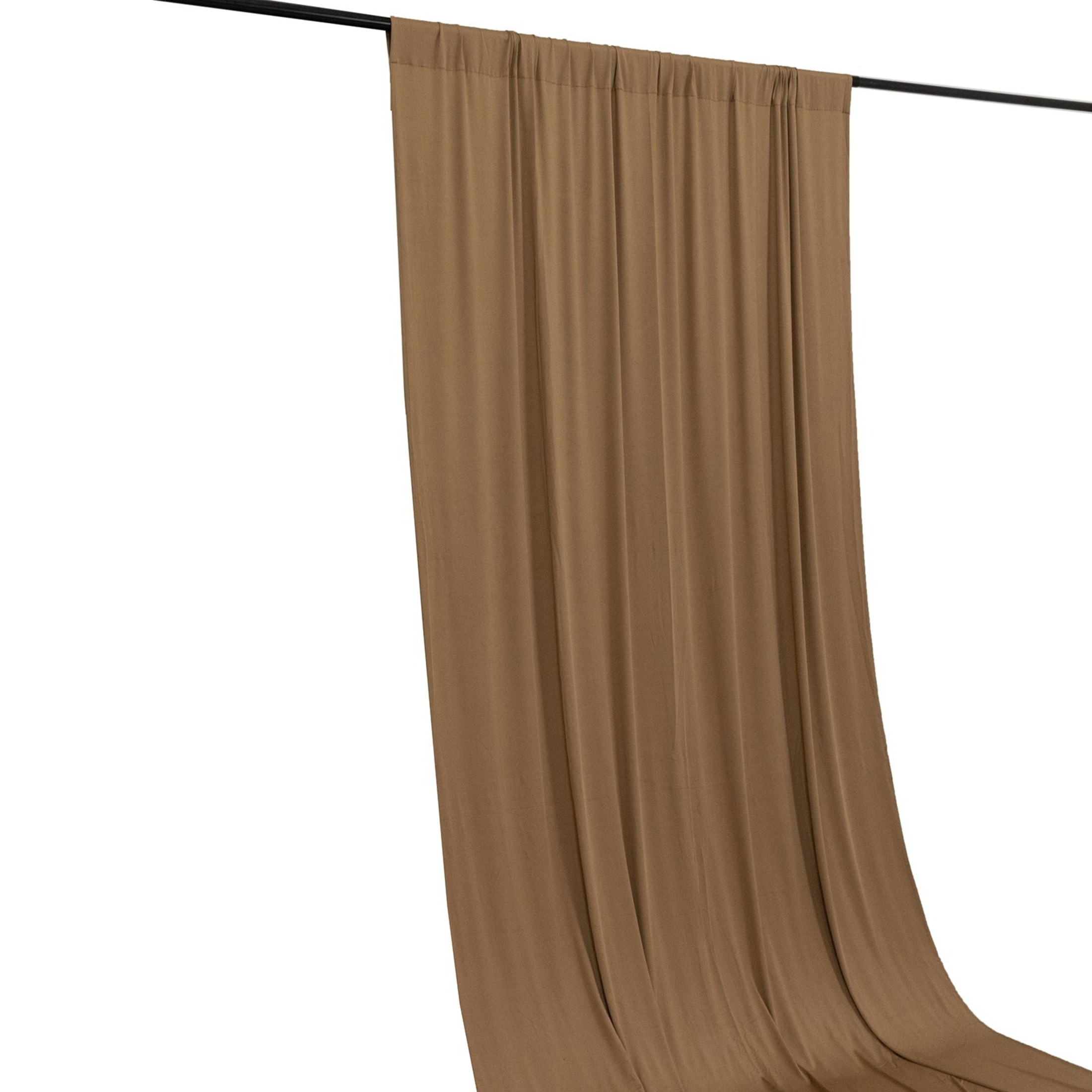 BalsaCircle 5x10 feet Taupe 4-Way Stretch Spandex Divider Backdrop ...