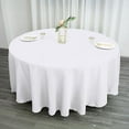 BalsaCircle 6 Pieces 108" White Round Polyester Tablecloths Fabric ...