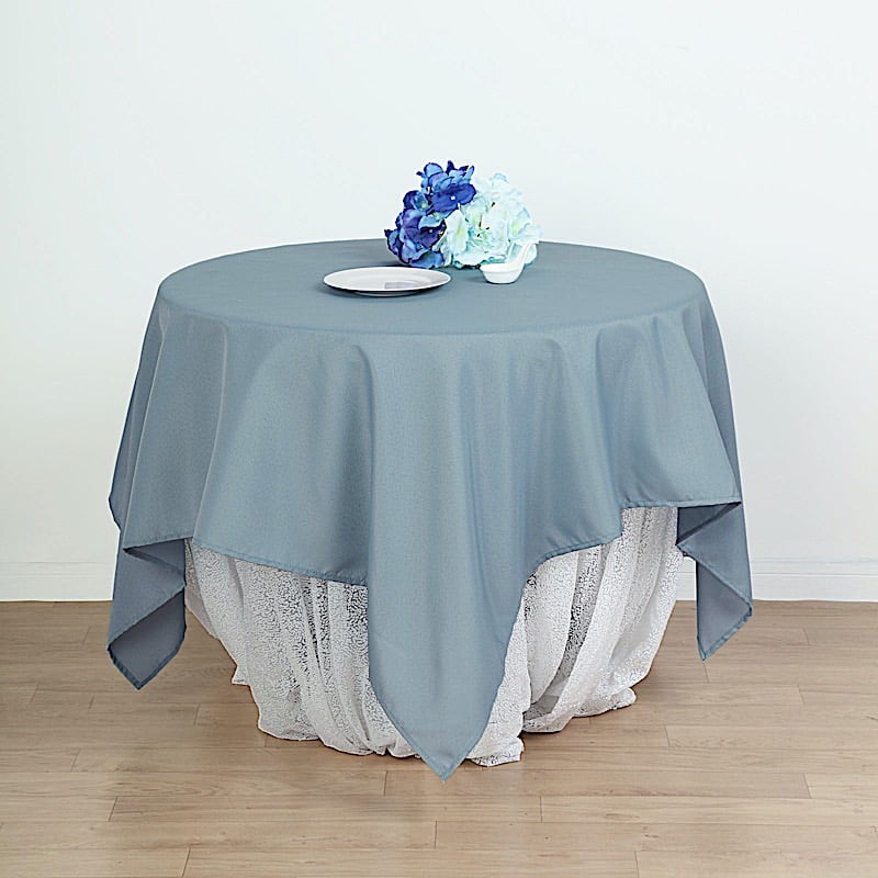 BalsaCircle 6 Pieces 70" x 70" Dusty Blue Square Polyester Tablecloths ...
