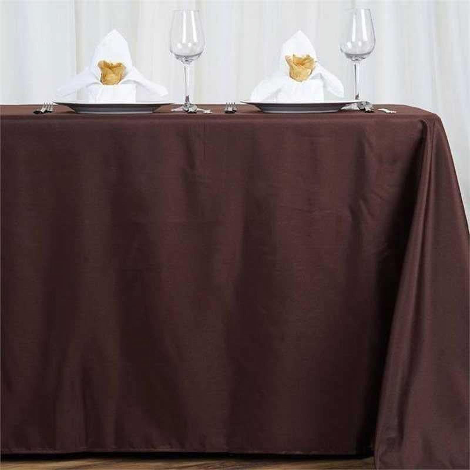 BalsaCircle 6 Pieces 72" x 120" Chocolate Brown Rectangle Polyester ...