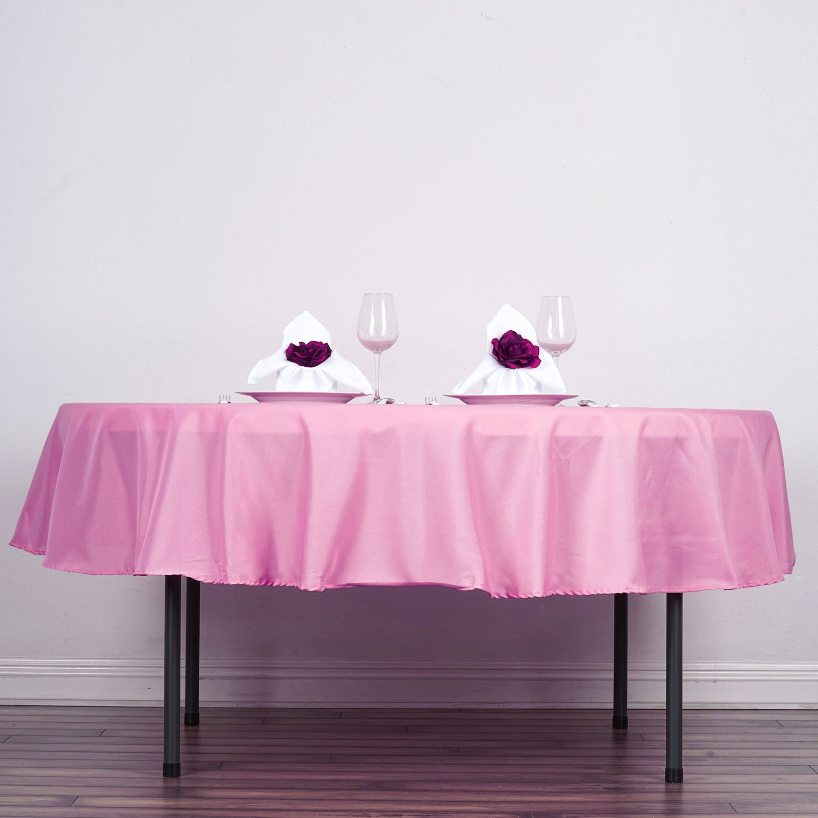 BalsaCircle 6 pcs 90" Round Polyester Tablecloths Table Cover Linens ...