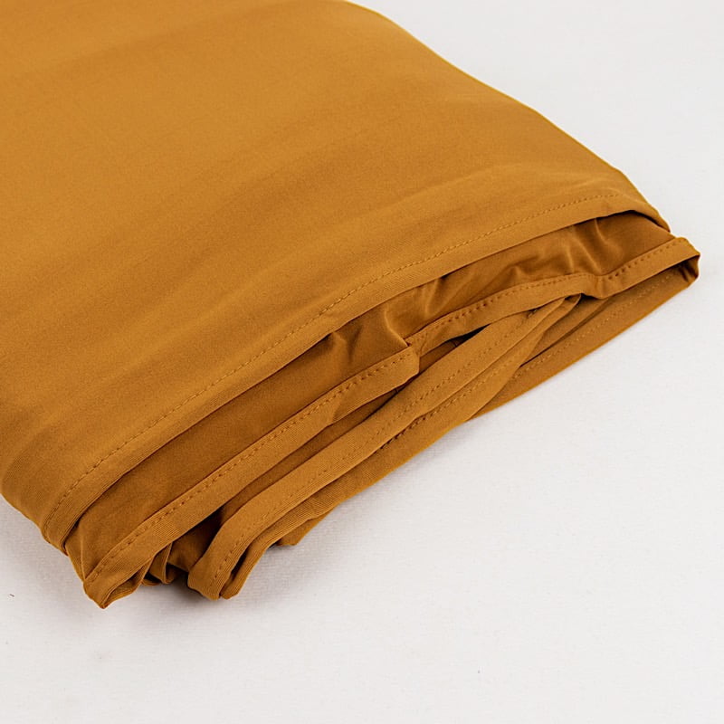 Balsa Circle 60" x 10 yards Gold Spandex 4-Way Stretch Fabric Bolt Put ...