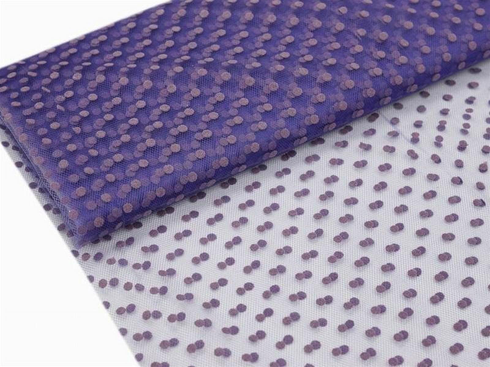 Balsa Circle Polka Dots Wedding Tulle Roll 60" x 10 yards Cake Purple ...