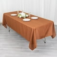 BalsaCircle 10 Pieces 60" x 102" Cinnamon Brown Rectangle Polyester ...