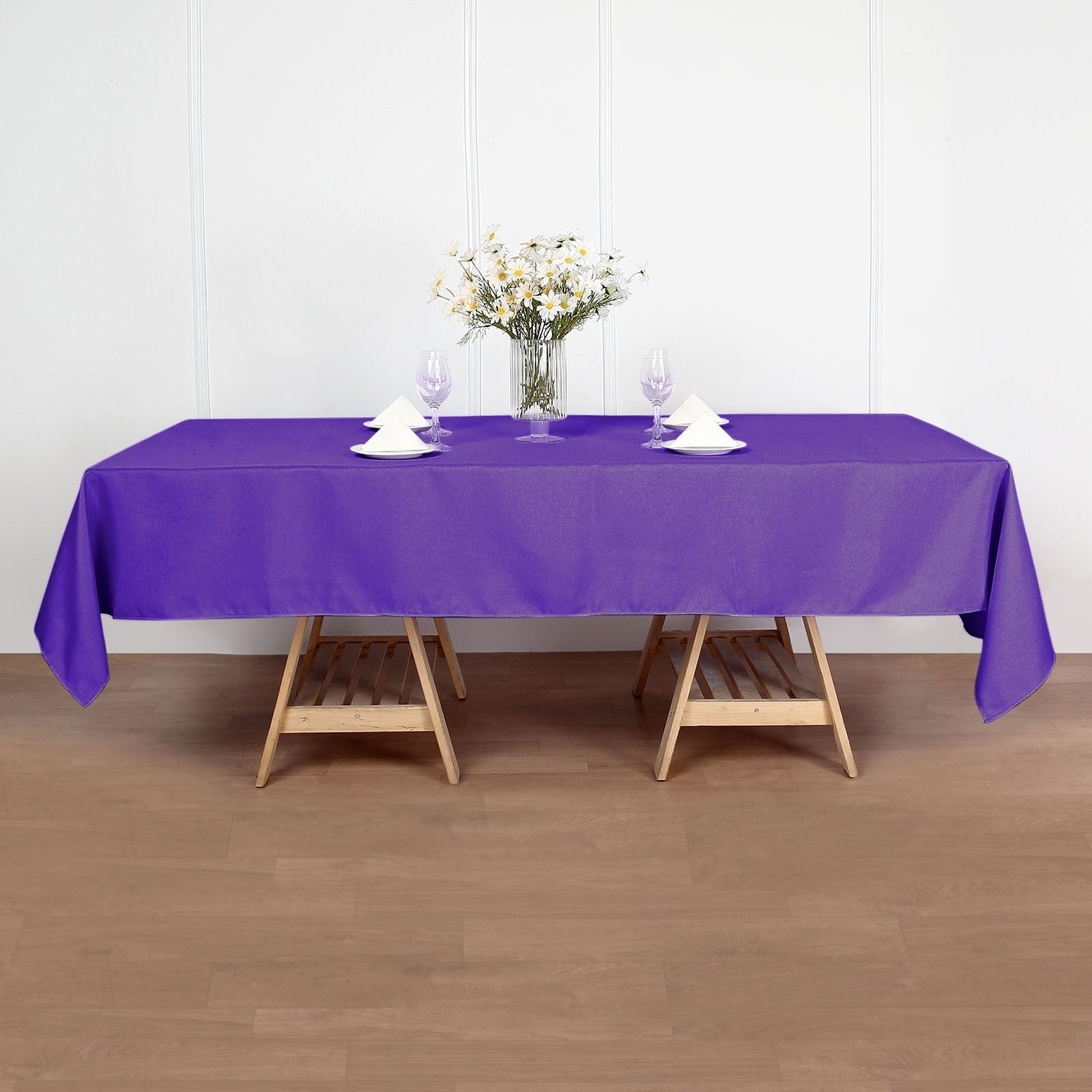 BalsaCircle Party Polyester Rectangular Tablecloth 60" x 102" - Purple ...