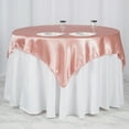 BalsaCircle 60" x 60" Mauve Square Satin Table Overlays Wedding ...
