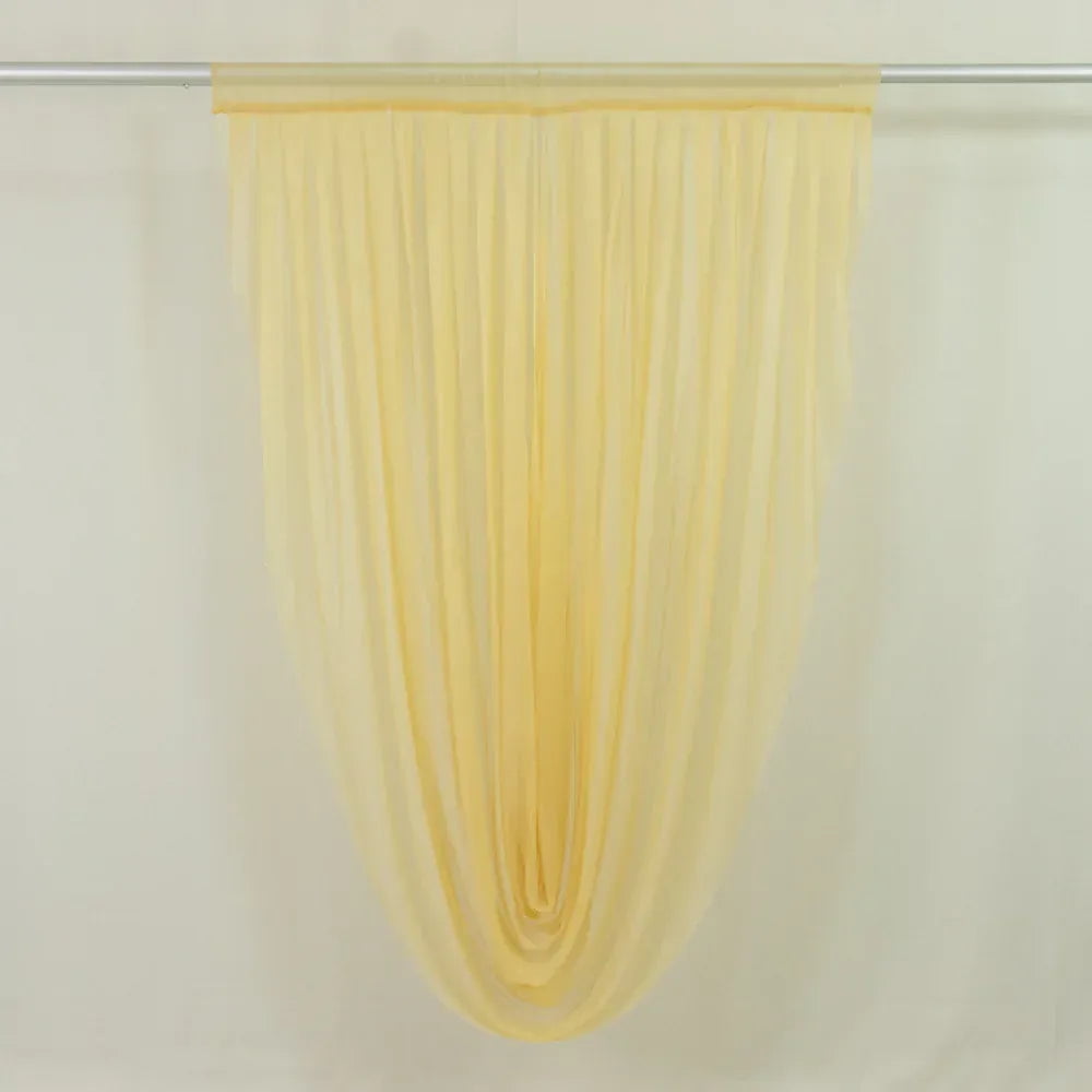 Balsa Circle 6x4 feet Champagne Sheer Curtain Backdrop Wedding Drapery ...