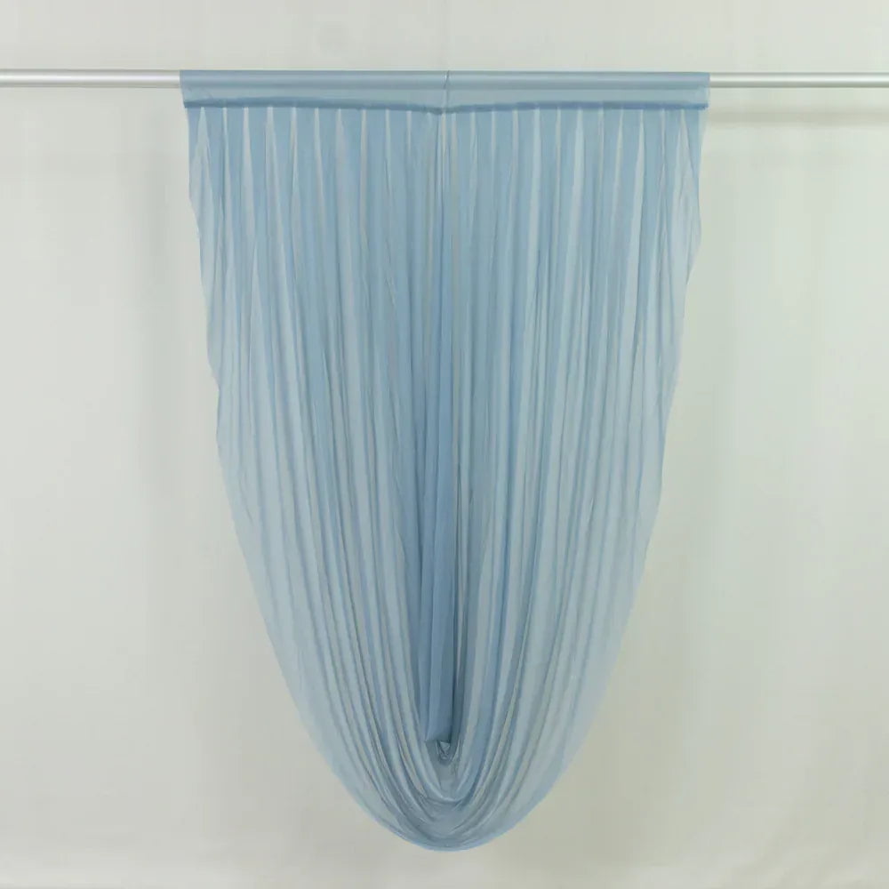 Balsa Circle 6x4 feet Dusty Blue Sheer Curtain Backdrop Wedding Drapery ...