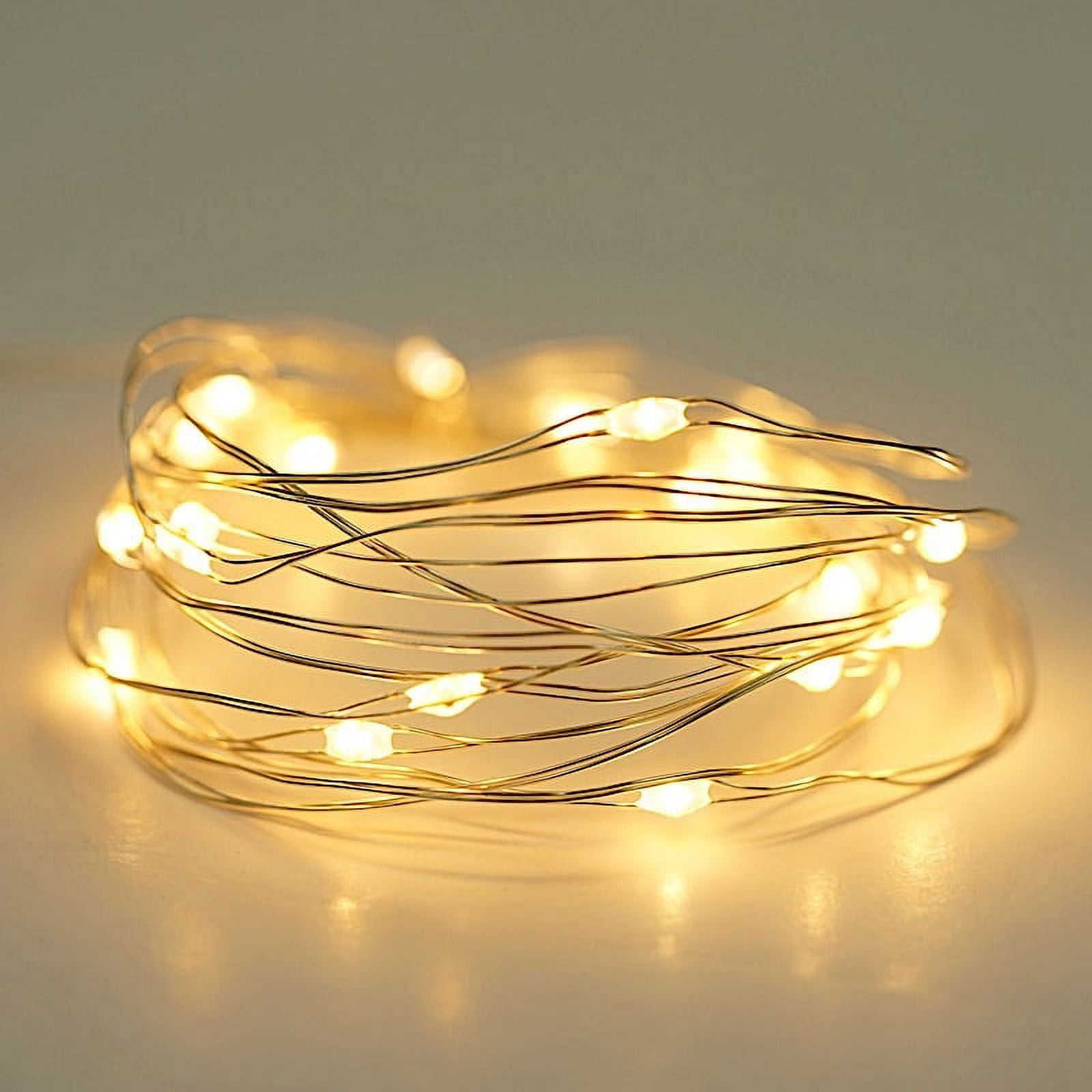 BalsaCircle 7.5ft Clear 20 LED Fairy Lights Garland for Wedding Party ...