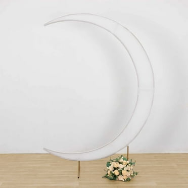 BalsaCircle 2 Silver Big Payette Sequin Half Crescent Moon Backdrop ...