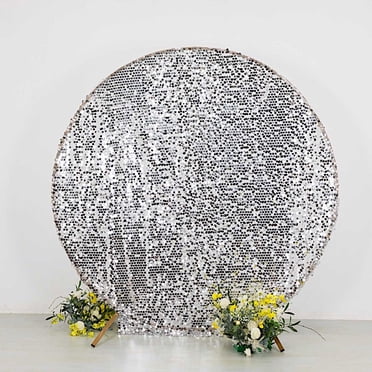 BalsaCircle Gold 8ft Wedding Background Metal Floral Display Stand ...