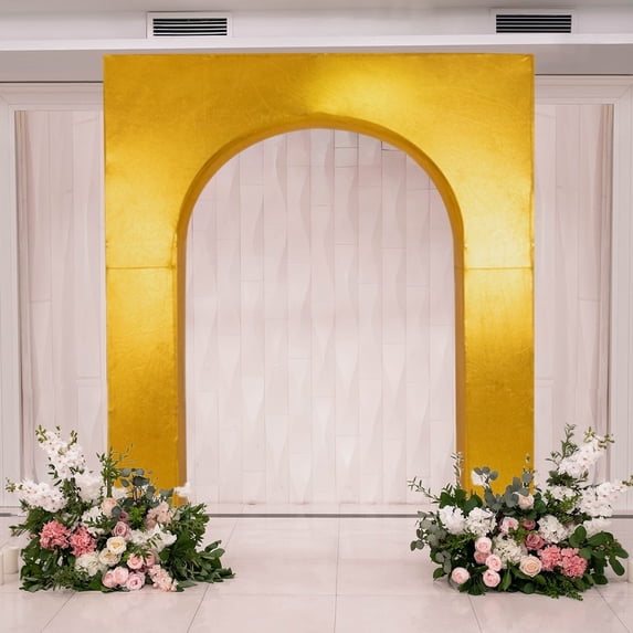 BalsaCircle 7 feet Metallic Spandex Backdrop Cover for Arc de Triomphe ...