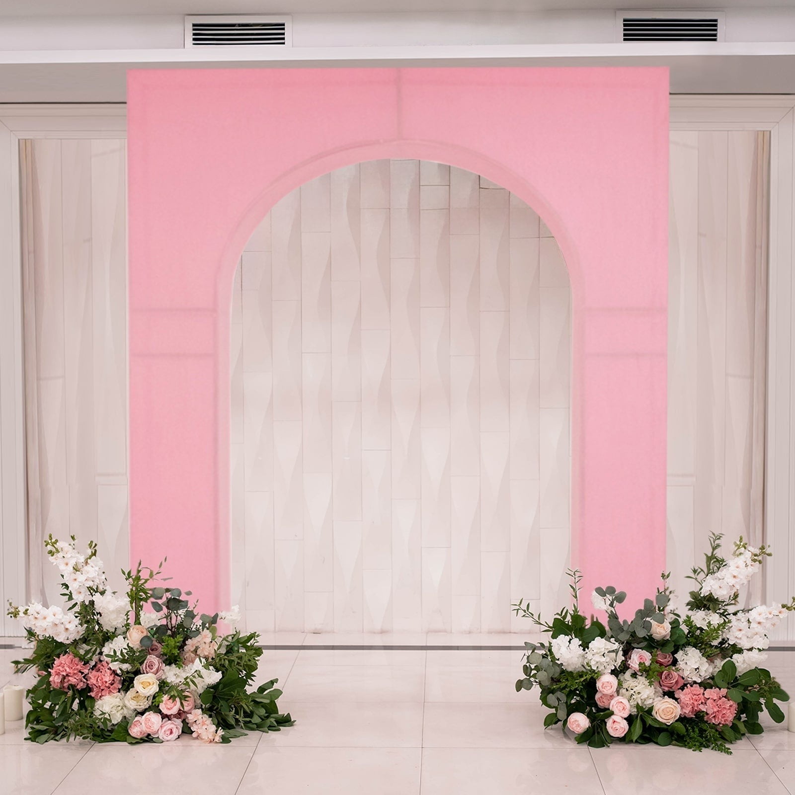 Balsa Circle 7 feet Pink Spandex Backdrop Arch Cover for Arc de ...