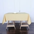 BalsaCircle 70" x 70" Square Polyester Tablecloth Champagne - Walmart.com