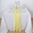BalsaCircle 72" Yellow Extra Premium Chiffon Table Top Runner Wedding ...