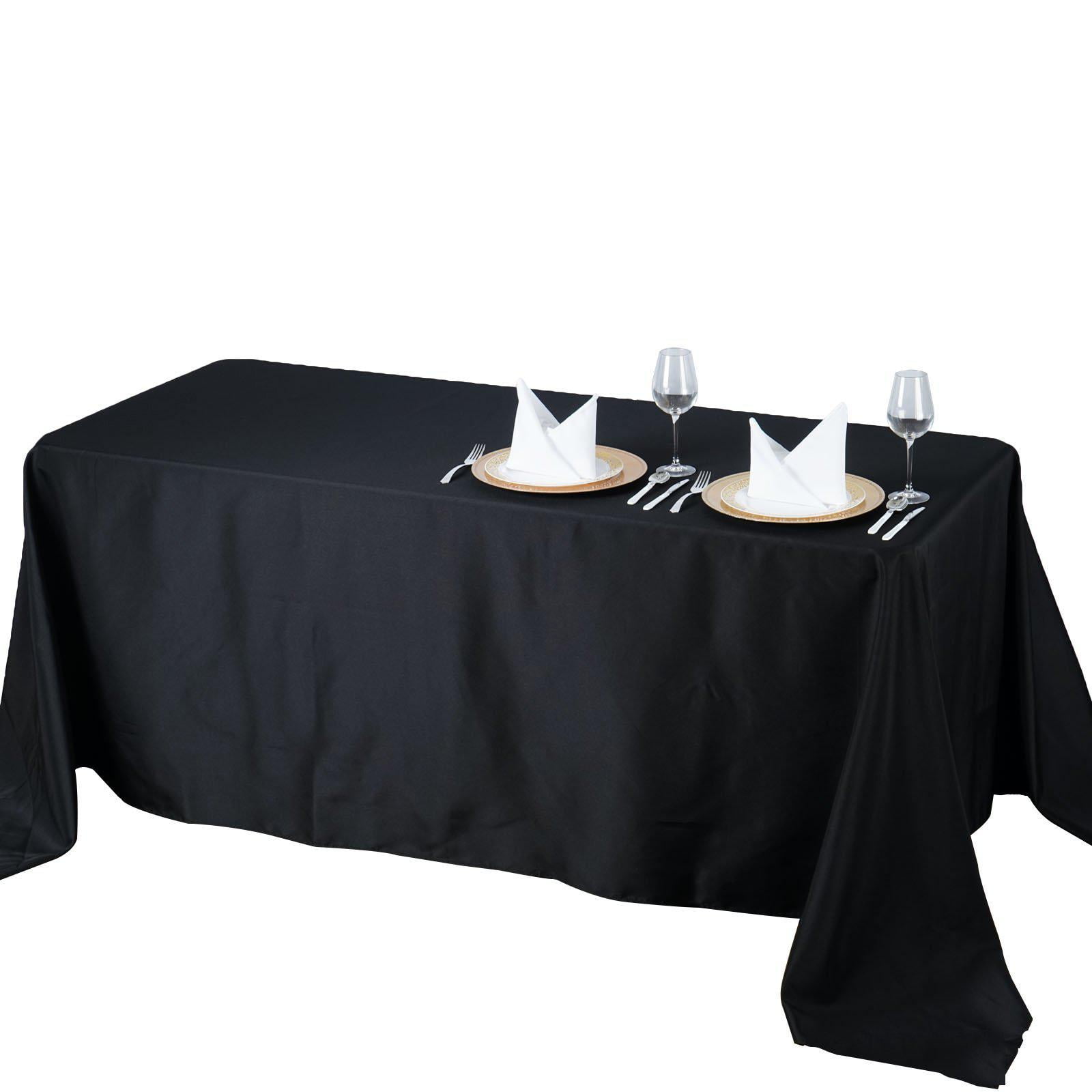 BalsaCircle 72" x 120" Polyester Rectangular Tablecloth Table Linens ...