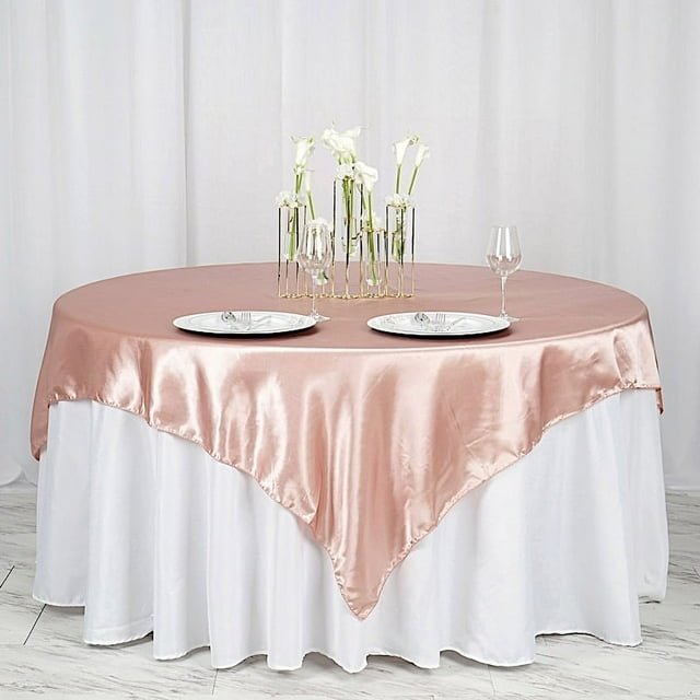 BalsaCircle 72" x 72" Square Satin Table Overlays - Wedding Party ...