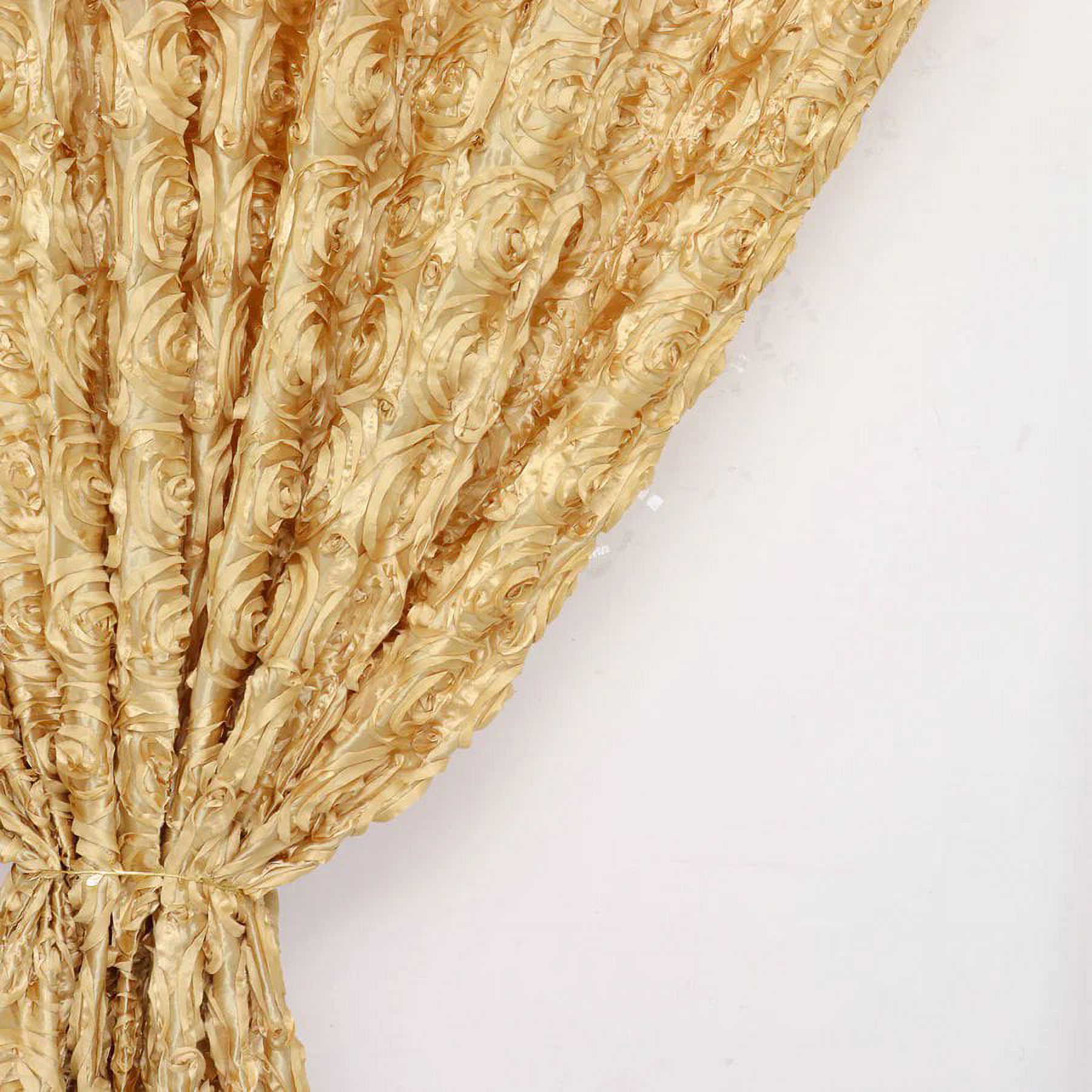 BalsaCircle 8x8 feet Satin Curtain Rosette Wedding Photography Backdrop ...