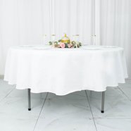 Efavormart 132" Seamless Premium Polyester Table Linens Round ...