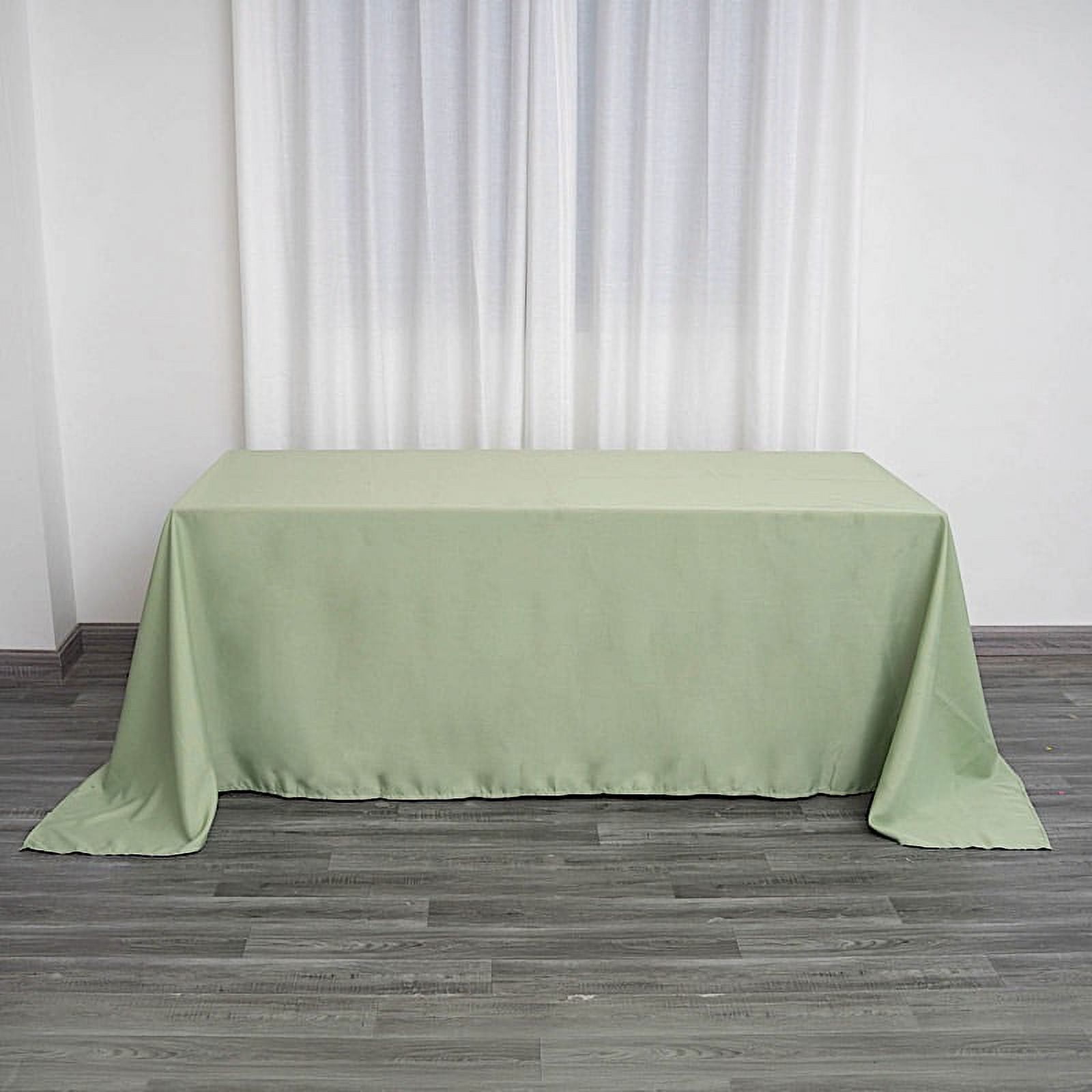 BalsaCircle 90" x 132" Rectangular Polyester Tablecloth for Wedding ...