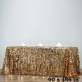 BalsaCircle 90" x 156" Big Payette Sequin Tablecloth Gold - Walmart.com