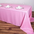BalsaCircle 90" x 156" Polyester Rectangular Tablecloth Pink - Walmart.com