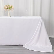 WEALUXE White Tablecloth 90x156 - White Table Clothes for 8 Foot ...