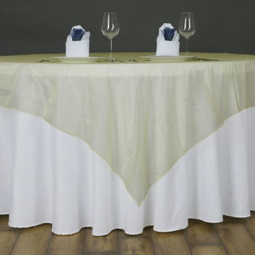 BalsaCircle 90" x 90" Burgundy Square Satin Table Overlays Wedding ...