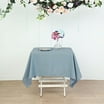 BalsaCircle 72x72 in Dusty Blue Square Accordion Crinkled Taffeta Table ...