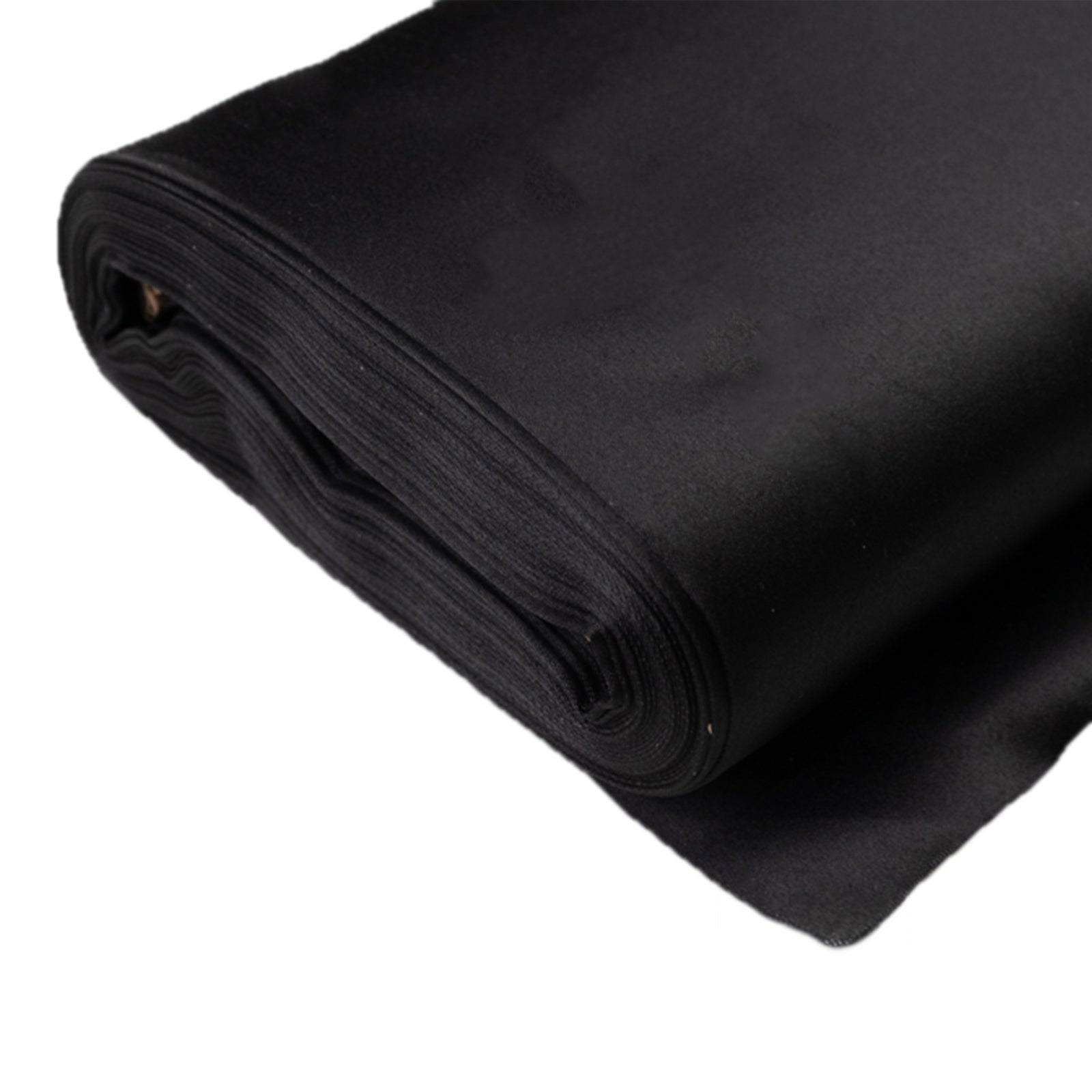 Balsa Circle Black 54" x 10 yards Lamour Satin Fabric Bolt Put-up ...