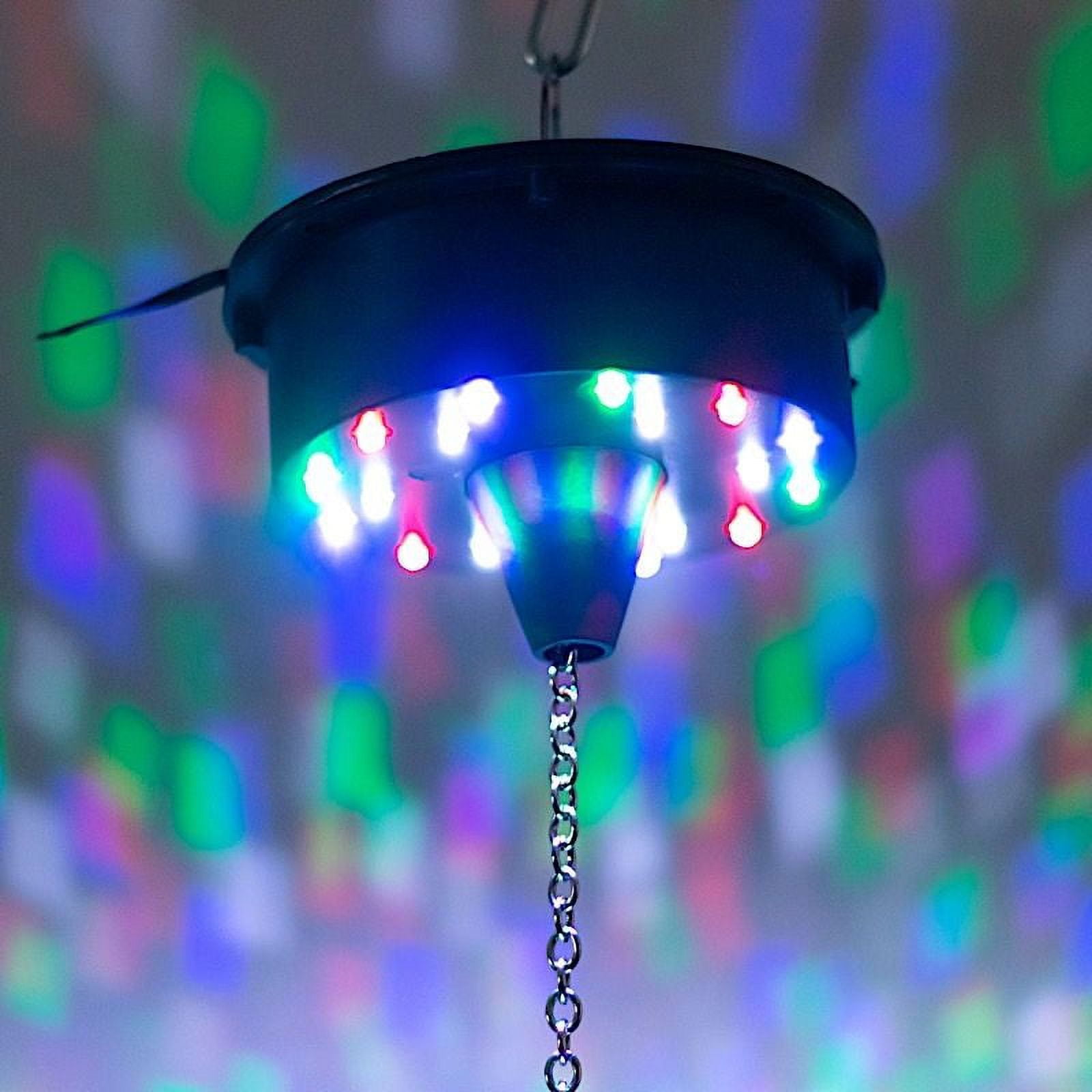 Balsa Circle Black Heavy Duty Disco Ball Rotating Motor, 18 LED Lights ...