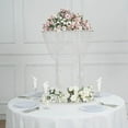 BalsaCircle Clear 32 in Acrylic Flower Display Stand Crystal Chandelier ...