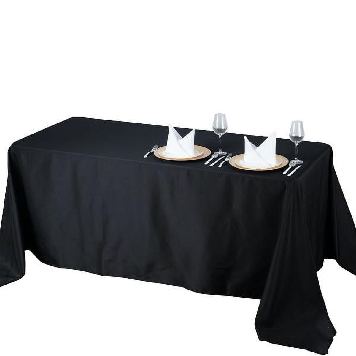 BalsaCircle Halloween 6 Pieces 90" x 132" Black Rectangle Washable ...