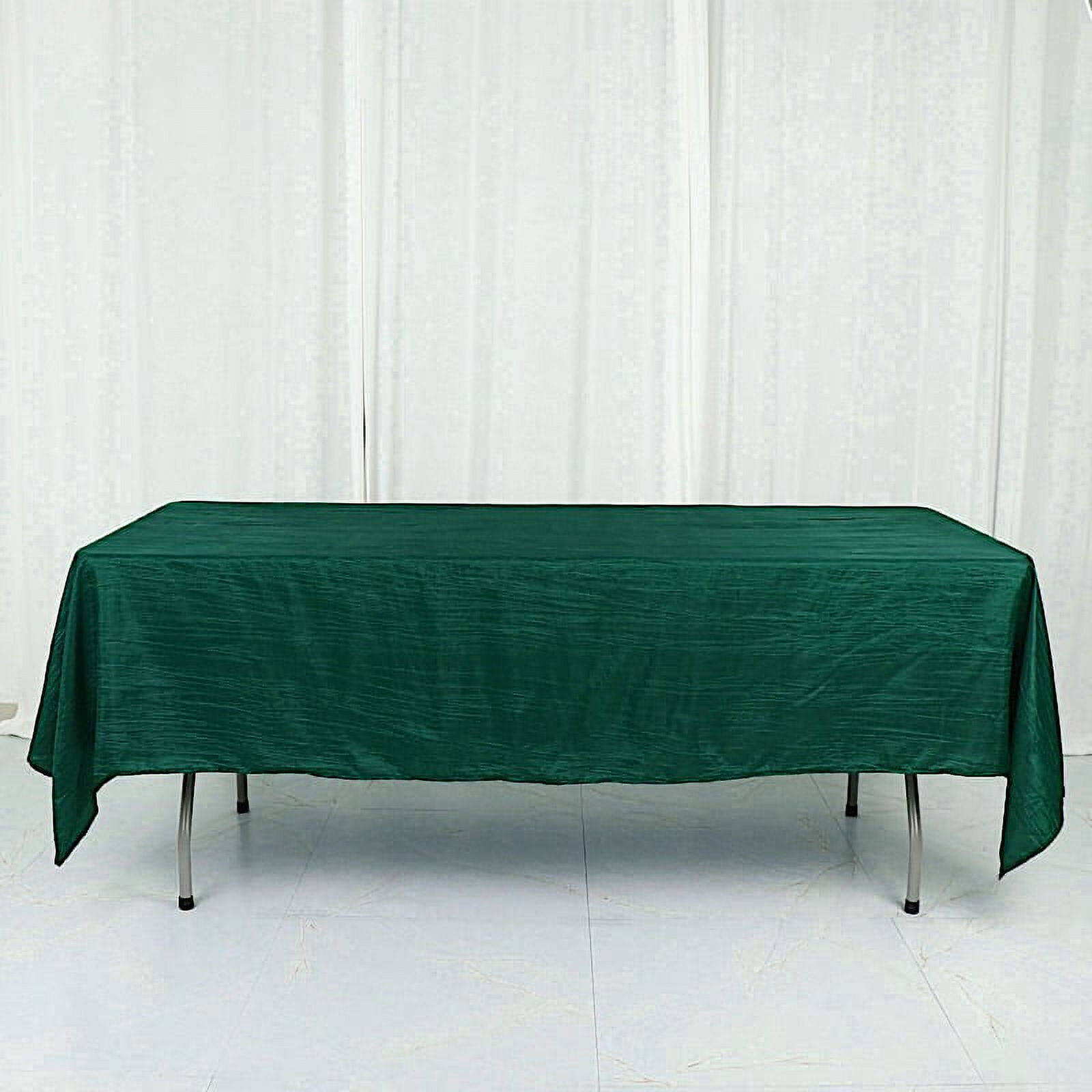 BalsaCircle Hunter Green 60" x 102" Accordion Crinkle Taffeta ...