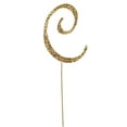 BalsaCircle Letter C Cake Topper 2.5" Gold Rhinestone Personalized ...