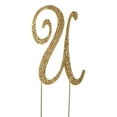 BalsaCircle Letter U Cake Topper 4.5" Gold Rhinestone Personalized ...