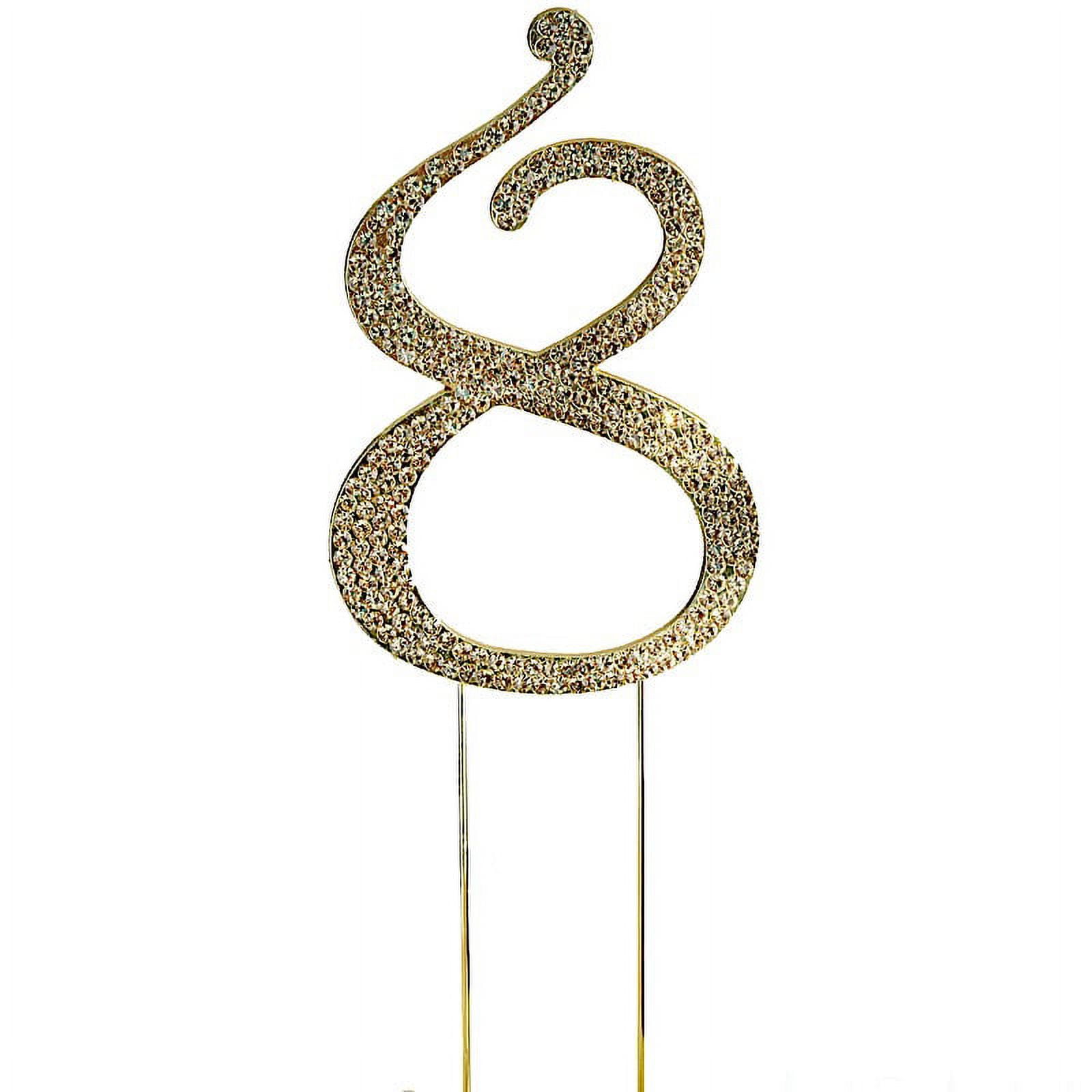 BalsaCircle Number 8 Cake Topper 2.5