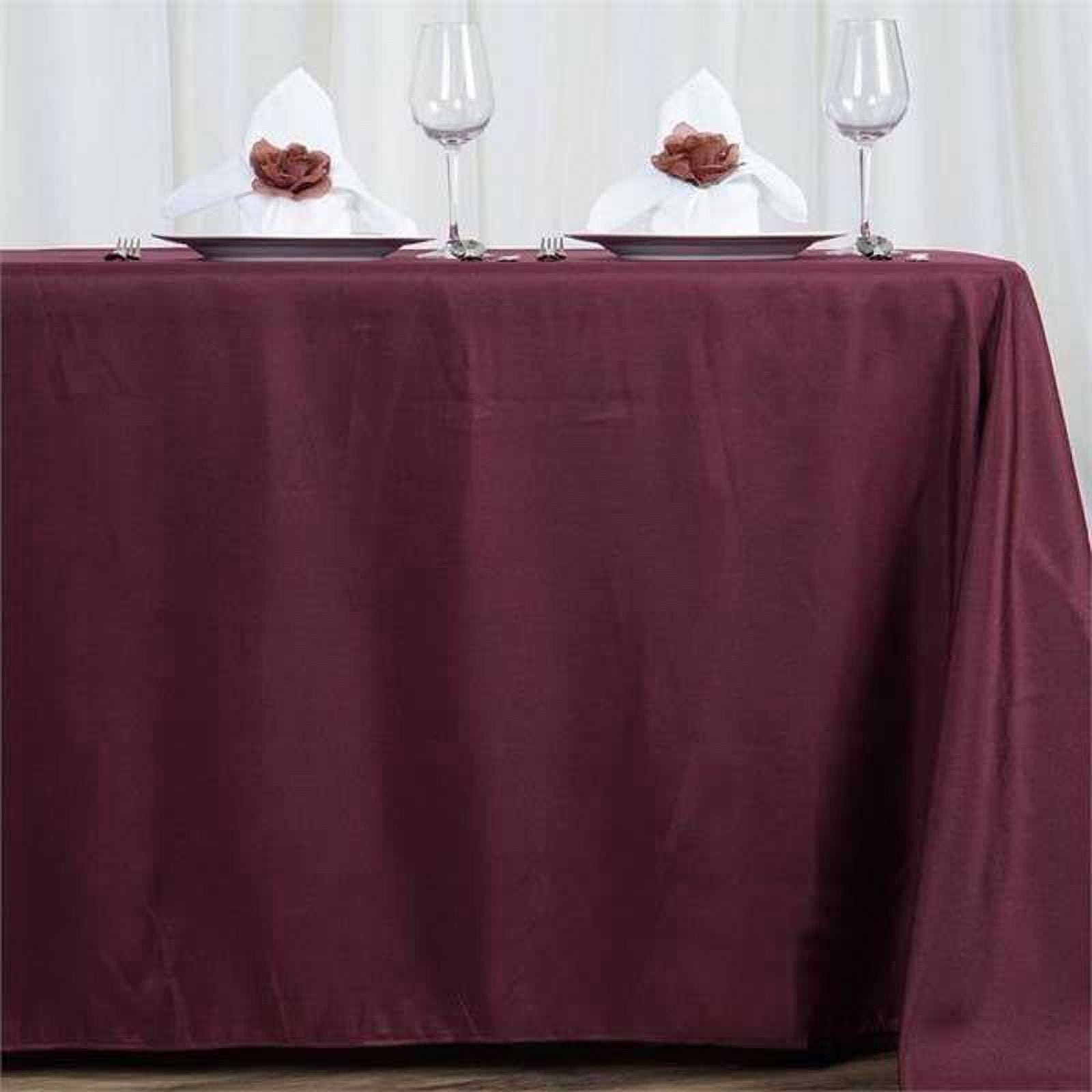 BalsaCircle 6 Pieces 72" x 120" Burgundy Rectangle Polyester ...