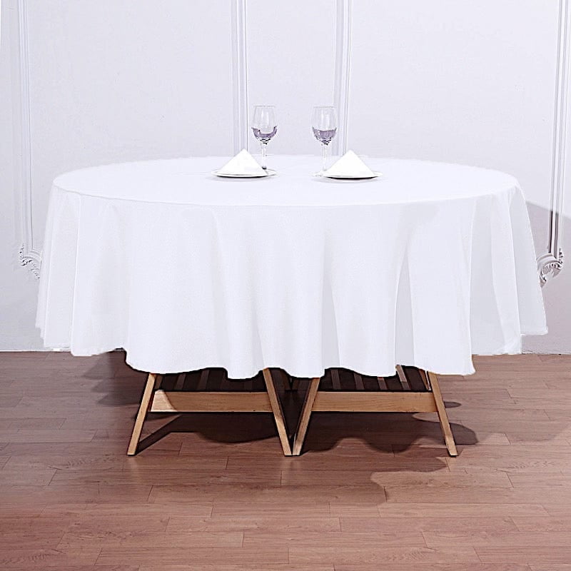 BalsaCircle Patriotic Veterans Day 6 Pieces 90" White Round Tablecloths ...