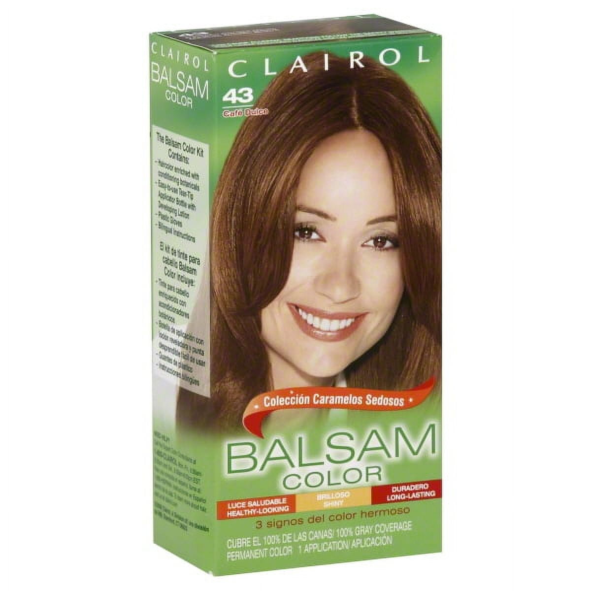 Balsam Hair Color, #43 Medium Golden Brown 1 kit - Walmart.com