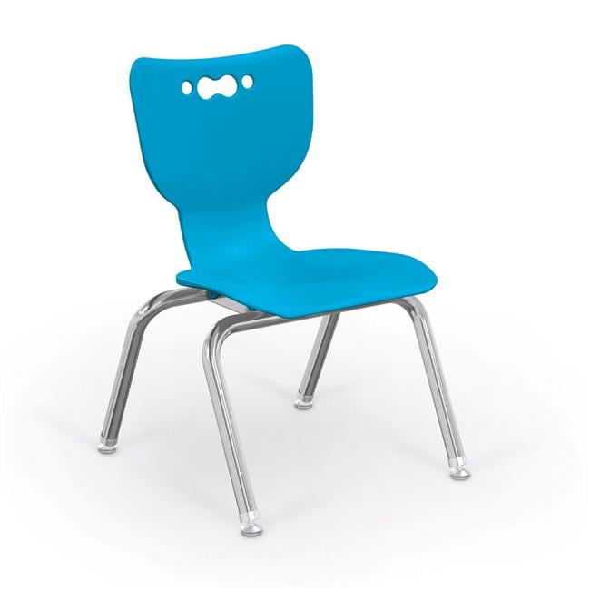 Balt B2300678 Hierarchy 12 in. Plastic Classroom Chair, Chrome - Blue ...