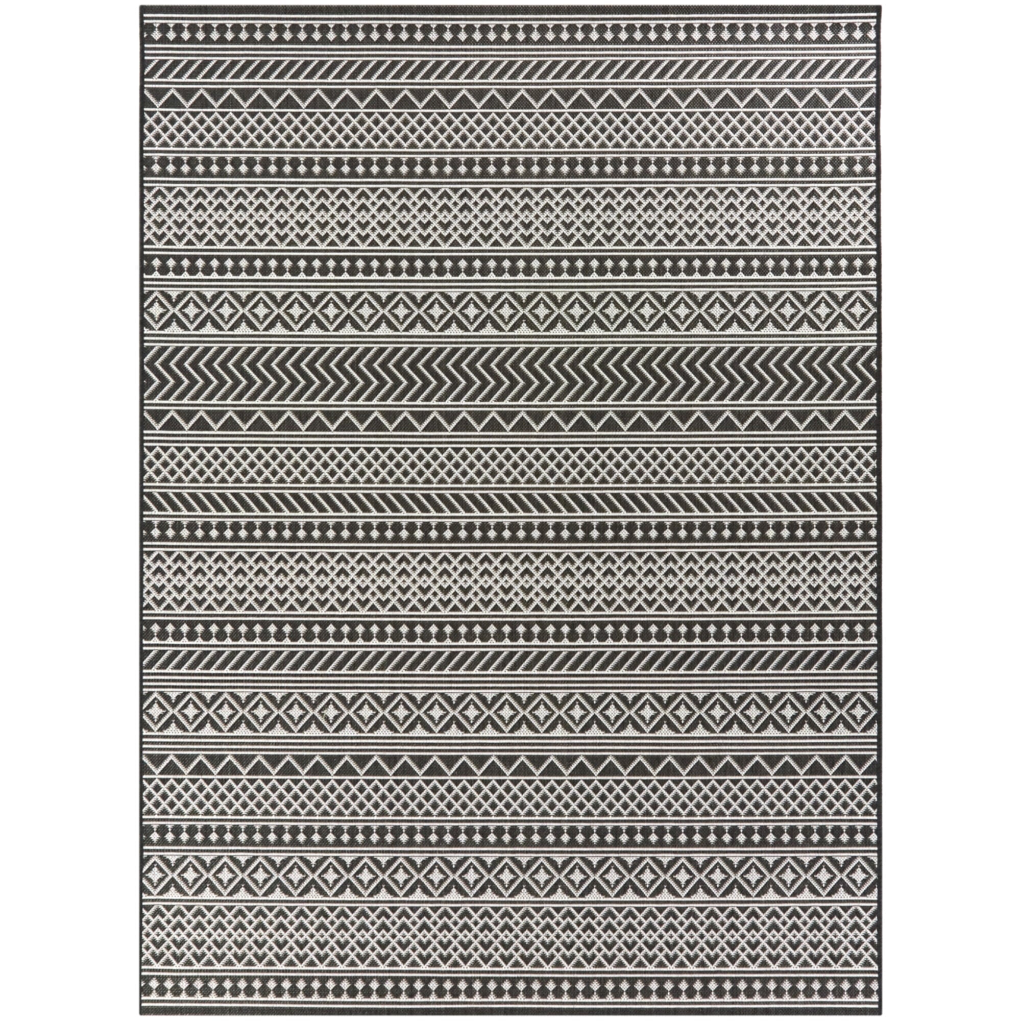 Balta Aiken Transitional Stripe Indoor/Outdoor Area Rug 5'3" x 7' 5' x ...